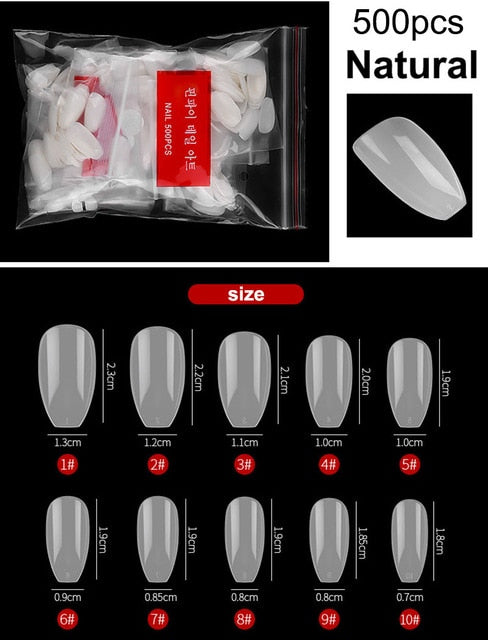 500 pcs Half Fake Nail Tips – FancyGad